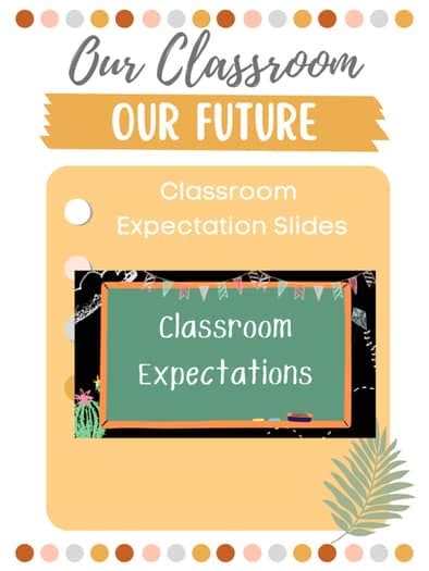 Classroom Expectations Slides By Our Classroom Our Future Tpt