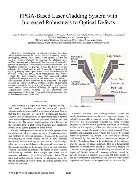PDF FPGA Based Laser Cladding System With Increased Robustness To Optical Defects