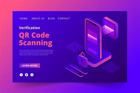 qr code verification landing page template