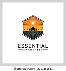 Land Tree Logo Sign Art Stock Vector Royalty Free Shutterstock