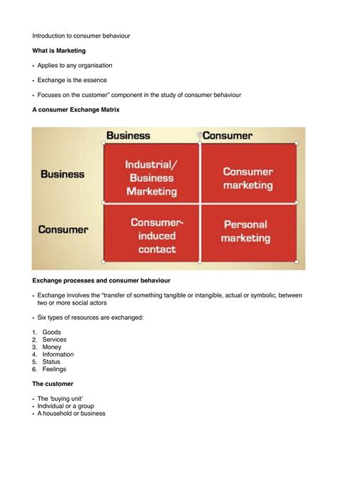 Consumer Behaviour Revision Guide Mktg 1003 Consumer Behaviour Wsu Thinkswap