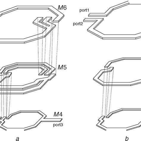 Layout Of Inductors A Designed Inductor And B Reference Single‐path Download Scientific Diagram