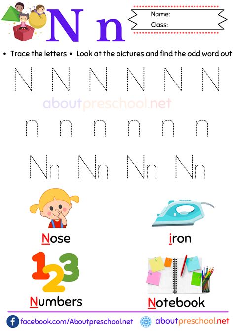 Free Printable Preschool Worksheets Letter N At Eva Gloucester Blog