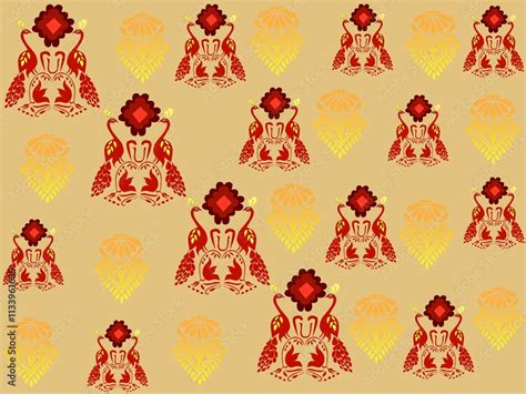 Tribal Pattern Assamese Pattern Of Northeast India Which Is Used