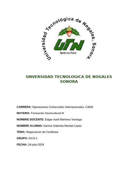 Tipos De Negociaciones Karime Montiel Pdf Negociación Business