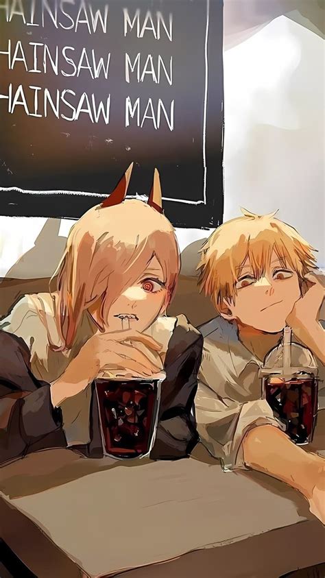 Power X Denji Chainsaw Man Chainsaw Anime Character Design Anime Wallpaper