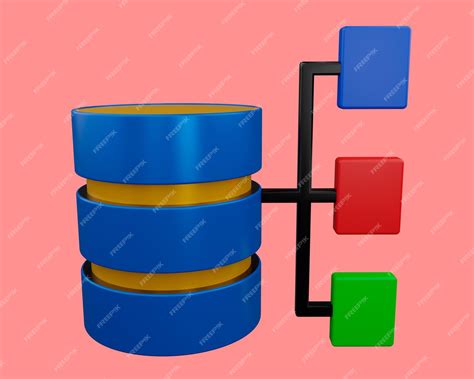 Premium Photo 3d Render Of Database Architecture Icon
