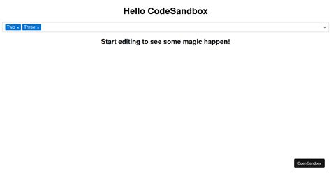 React Dropdown Select Examples Codesandbox