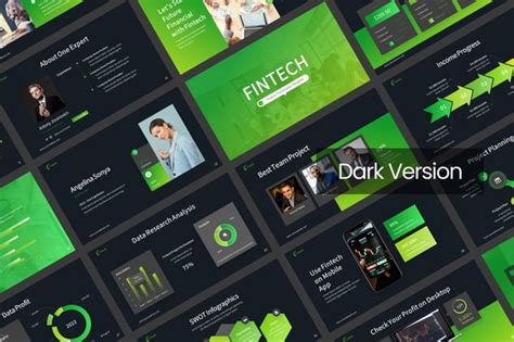Fintech Finance Powerpoint Template Incl Business And Money Envato