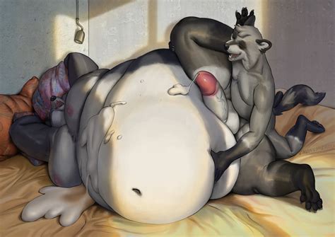 Rule 34 2023 Anal Anal Sex Anthro Areola Balls Bed Bedding Belly Belly Grab Belly Overhang