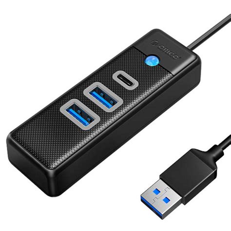Orico Usb Hub 2xusb A 1xusb C Sort 179 Dkk