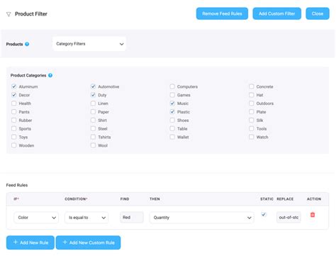 how to use the feed rule feature to manipulate attribute values rextheme