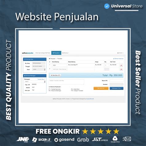 jual aplikasi source code website penjualan codeigniter web sc shopee