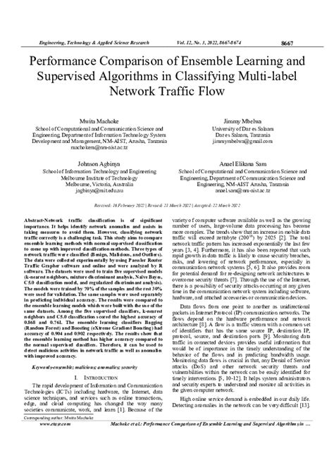Pdf Performance Comparison Of Ensemble Learning And Supervised