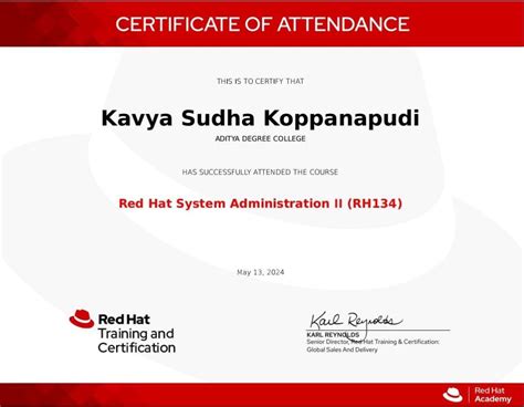 koppanapudi kavya sudha on linkedin redhat certification linuxos