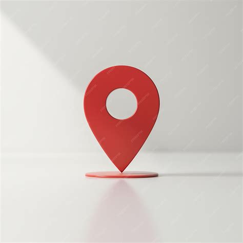 A Red Location Pin Icon Commonly Used In Maps And Navigation