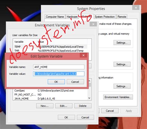doesystem install apache ant on windows