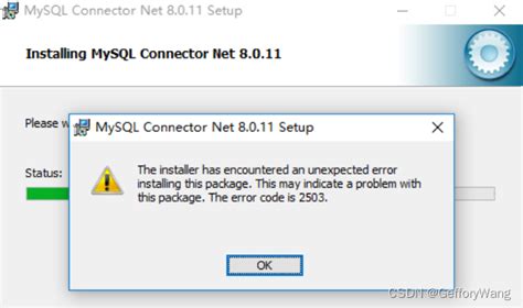 安装软件报错：the Error Code Is 2503 Csdn博客