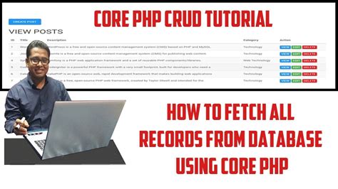 How To Fetch All Records From Database Using Core Php Youtube
