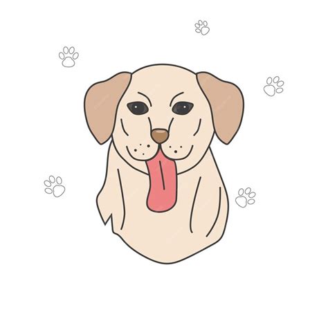 Premium Vector Dog Retriever In The Style Of Duddle