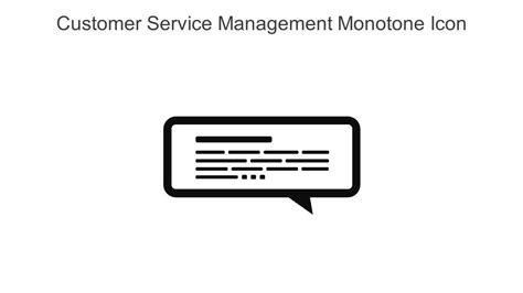 Customer Service Management Monotone Icon In Powerpoint Pptx Png And