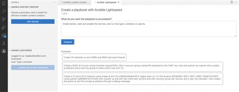 Generate Ansible Playbooks Using Natural Language Prompts Red Hat Developer