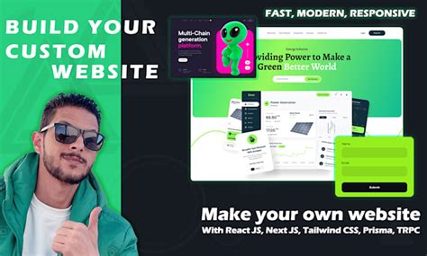 Create Fast And Responsive Full Stack Website React Next Js By