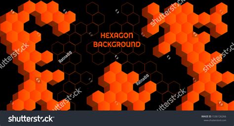 Geom Etric Design Hexagon Abstract Background Stock Vector Royalty