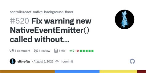 Fix Warning New NativeEventEmitter Called Without By Elibroftw Pull Request