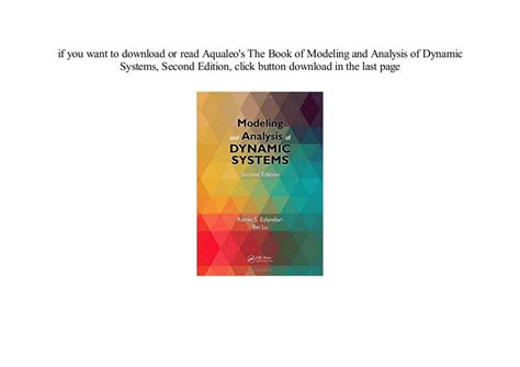 Full Book Modeling And Analysis Of Dynamic Systems Second Edition