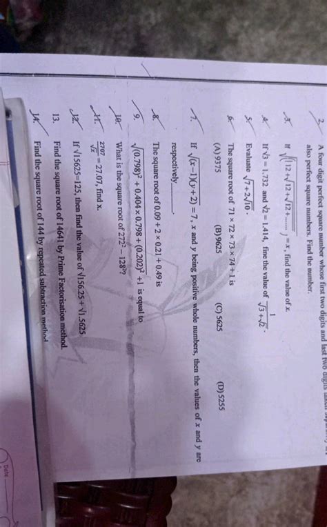 A Four Digit Perfect Square Number Whose First Two Digits And Last Two Al