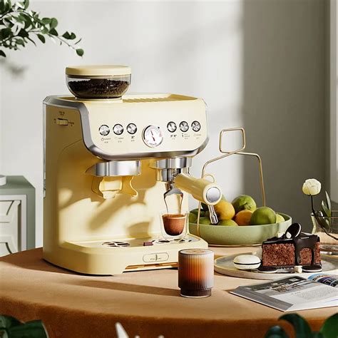 자동 커피 머신 에스프레소 양조 콩 그라인더 우유 거품기 가정용 커피 메이커 3 In 1 Aliexpress