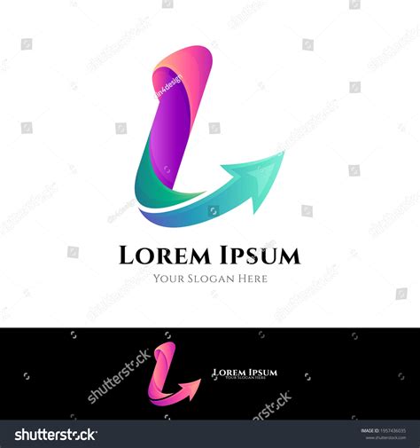 Arrow Letter L Logo Design Template Stock Vector Royalty Free Shutterstock