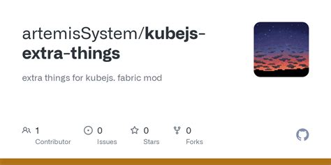 GitHub ArtemisSystem Kubejs Extra Things Extra Things For Kubejs Fabric Mod