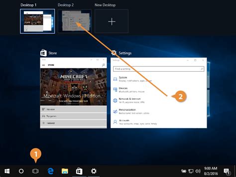 use multiple desktops in windows 10 customguide
