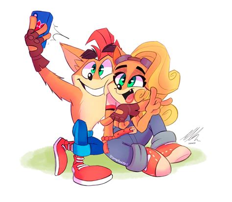 Crash And Coco Bandicoot Selfie Crash Bandicoot Characters Crash