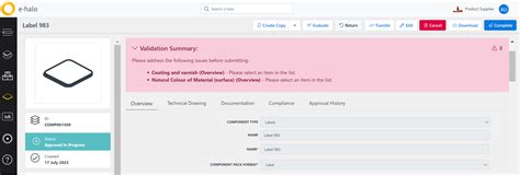 Confirm Reject A Component Task E Halo