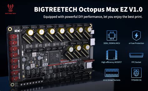 Bigtreetech Octopus Max Ez V10 Control Board 32bit New Upgrade Octopus Pro Motherboard