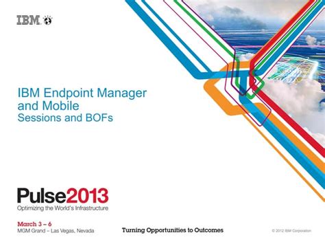 Ibm Endpoint Manager Pulse Ppt