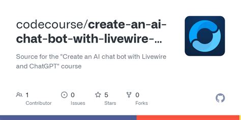 Github Codecoursecreate An Ai Chat Bot With Livewire And Chatgpt