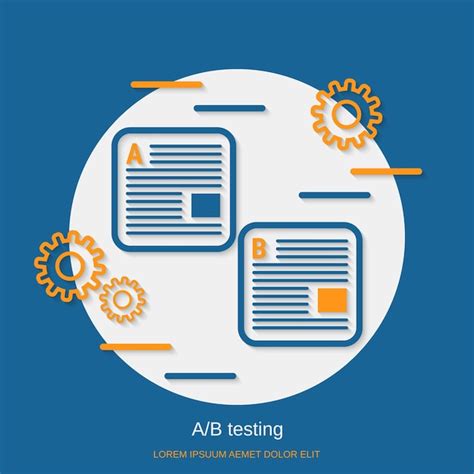Premium Vector Ab Testing Flat Design Style Vector Concept Illustration