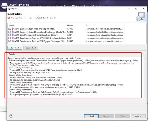 Solved Failing To Install Abap Development Tools Adt It Sap Community
