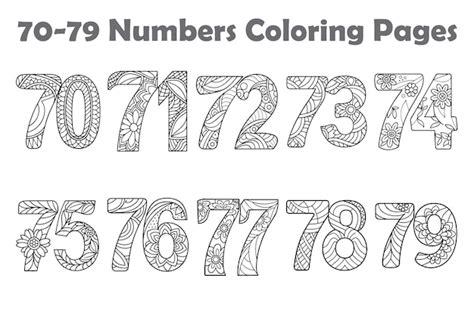 색칠 페이지 유치원 학습 및 추적 번호 워크 프리미엄 Ai 생성 벡터