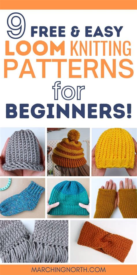 EASY Free Loom Knitting Patterns For Beginners Start Here Marching North
