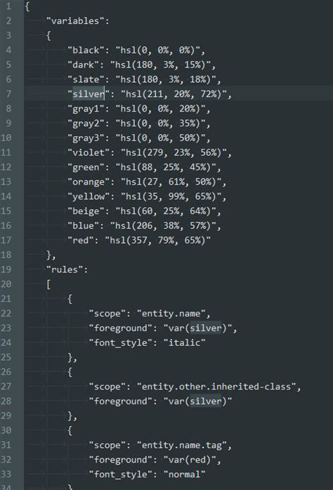 Is It Possible To Use Color Variables In The Visual Studio Code When