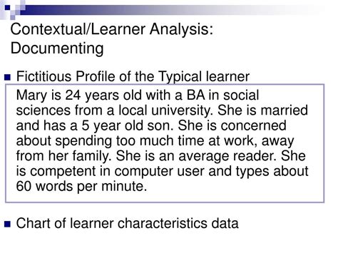 Ppt Instructional Design Learner Analysis Powerpoint Presentation Free Download Id4188994