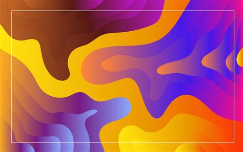 Abstract Background Of Curve Shapes With Gradient Colors Collage Of