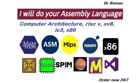 Do Computer Architecture Risc V Xv6 Lc3x86 Nasm Mips And Assembly Language By Drroman641