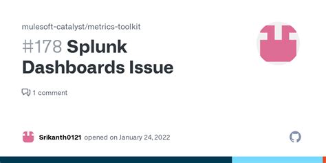 Splunk Dashboards Issue · Issue 178 · Mulesoft Catalyst Metrics Toolkit · Github
