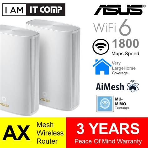 Asus Zenwifi Ax Hybrid Xp Wifi Ax Dual Band Mesh Wireless Router Pack